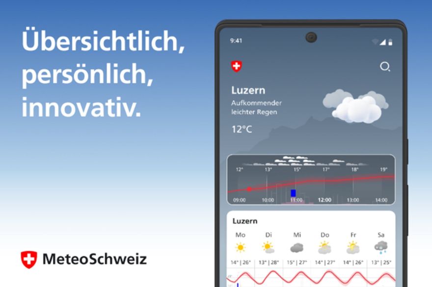 MeteoSwiss App in verbesserter Version lanciert - MeteoSchweiz